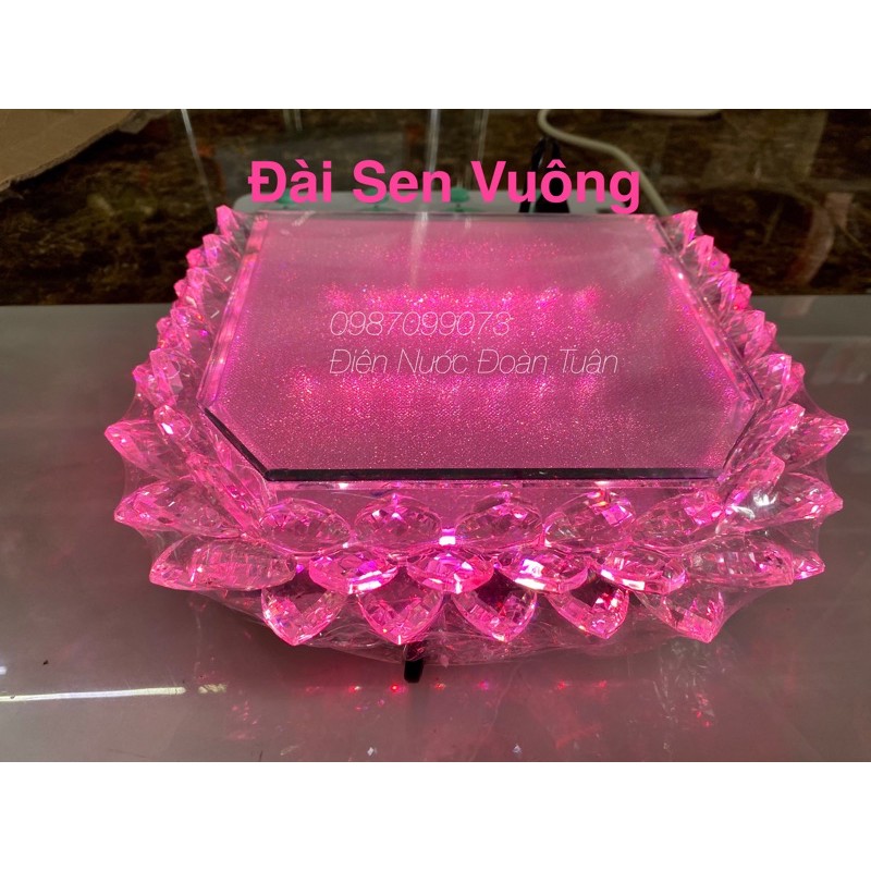 Đài Sen Vuông Pha Lê ( Có remote) | Shopee Việt Nam