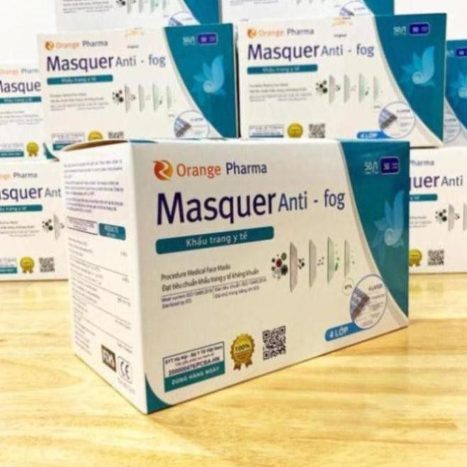 Khẩu trang y tế 4 lớp kháng khuẩn Masquer Anti-fog màu đen | Shopee ...