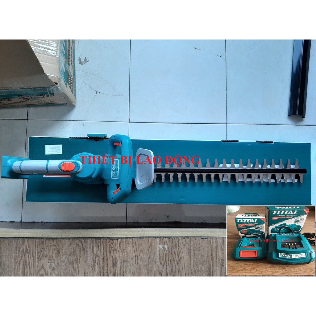 Máy cắt hàng rào Total THTLI20018 dùng pin Lithium 20V kèm 1 pin 1sạc ...