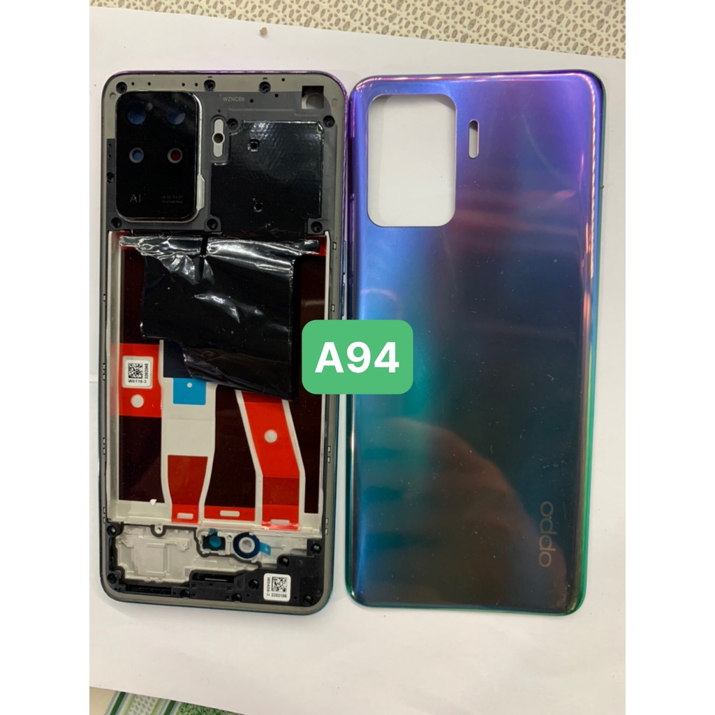 Bộ vỏ Oppo A94 2021 / gồm lưng, sườn, phím, kính camera | Shopee Việt Nam