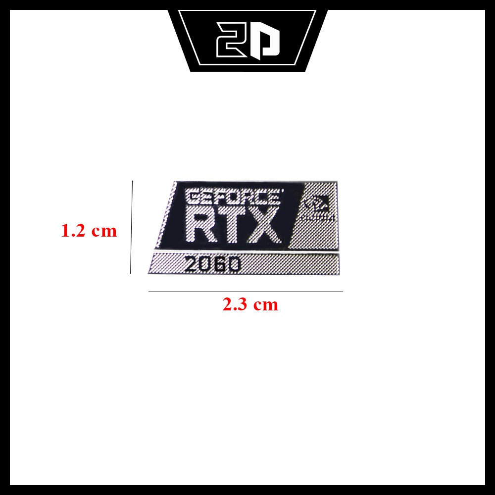 Sticker Nvidia RTX 2080ti/2080/2070 kim loại mạ niken trang trí PC ...