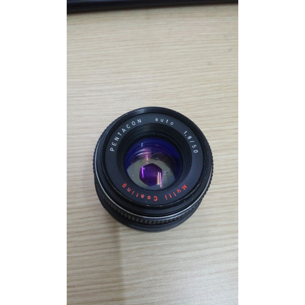 Ống kính M42 Pentacon 50 F1.8 Multi Coating đỏ | Shopee Việt Nam