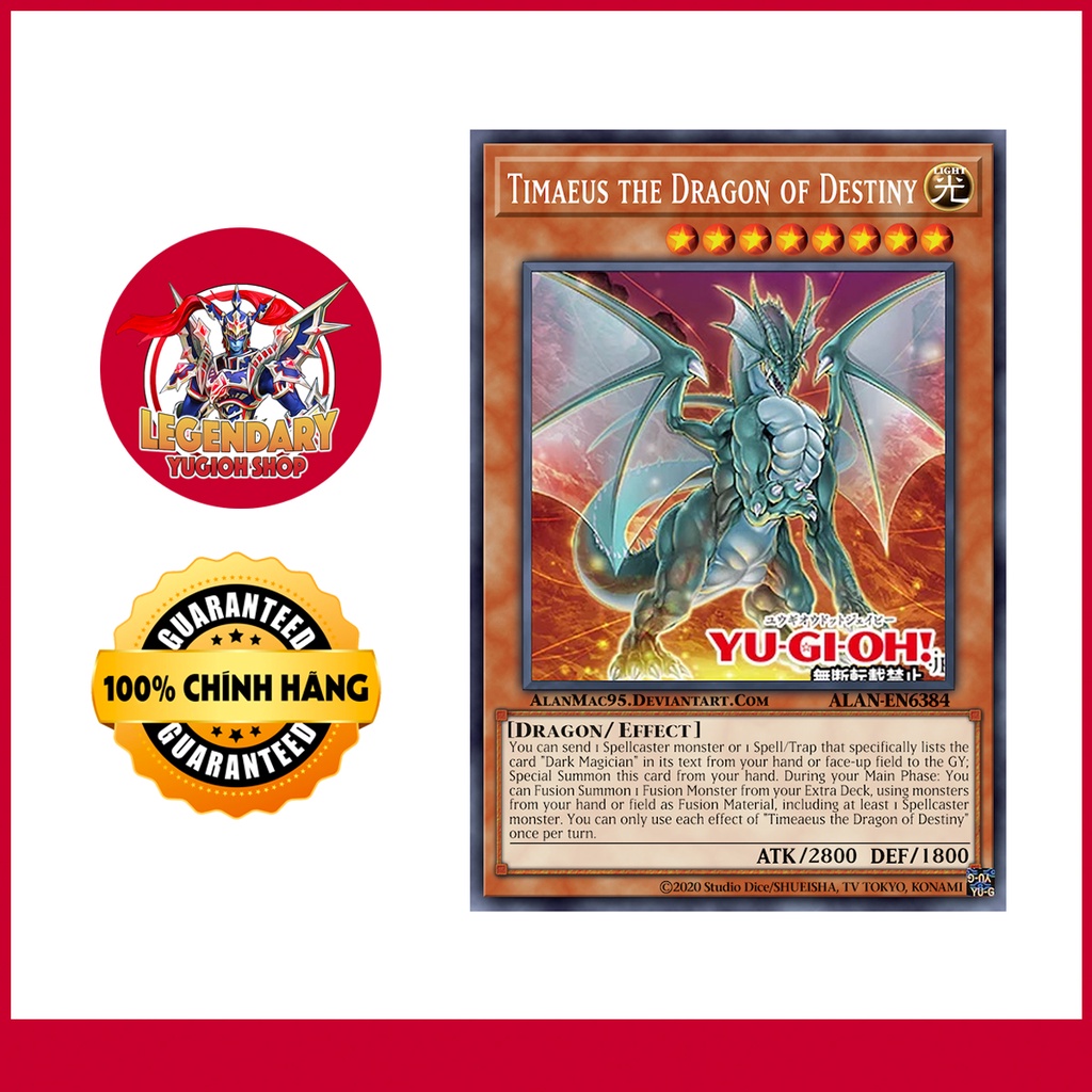 [Thẻ Bài Yugioh Chính Hãng] Timaeus The United Dragon | Shopee Việt Nam