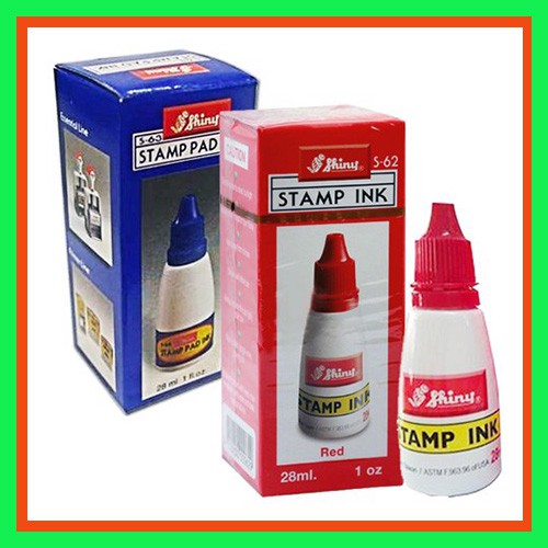 [Giao 2H]-Mực Đóng Con Dấu Shiny S61-S62-S63 Chính Hãng-Mực Đổ Con Dấu ...
