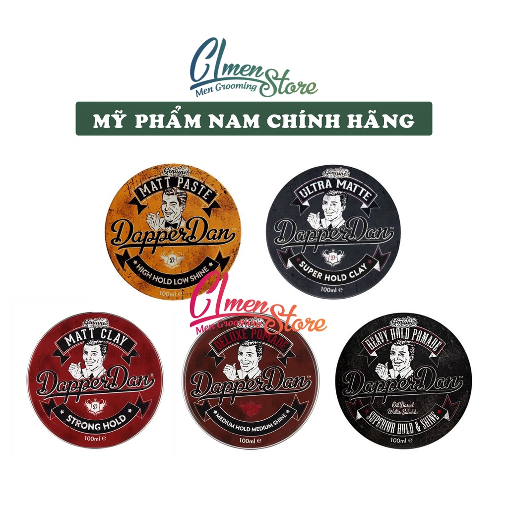 [FULL LINE] Sáp vuốt tóc Dapper Dan (Matte Paste - Matt Clay - Ultra ...