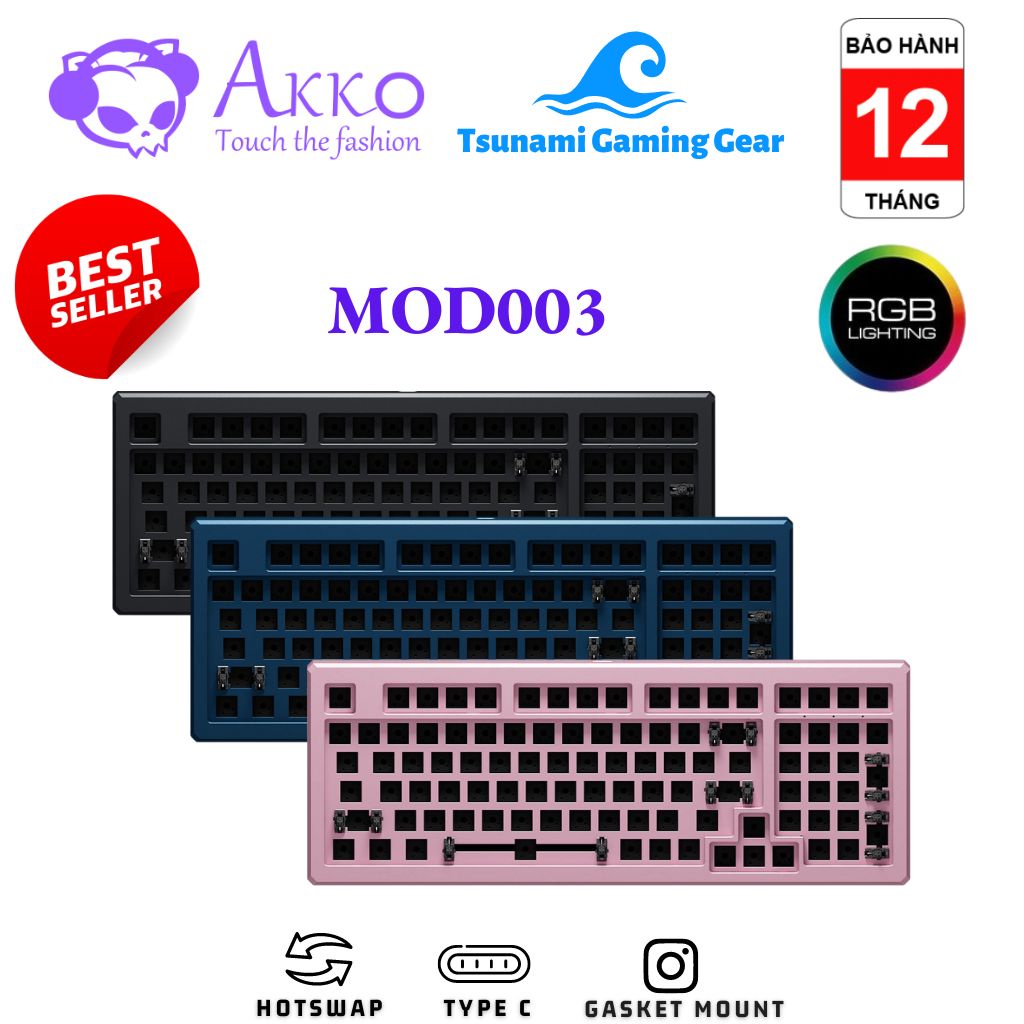 Bộ kit phím cơ AKKO Designer Studio – MOD003 RGB/ Hotswap 5 pin/ Gasket ...