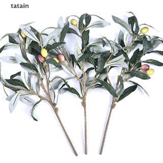 [TAT] Artificial Fake Olive Leaves Olive Tree Branches Green Leaf ...