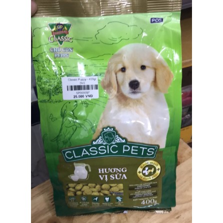 THỨC ĂN DÀNH CHO CHÓ CON VỊ SỮA CLASSIC PETS 400gr | Shopee Việt Nam