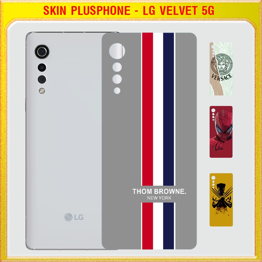 Dán Skin cho điện thoại LG Velvet 5G mẫu Thom Browne, người nhện, iron ...