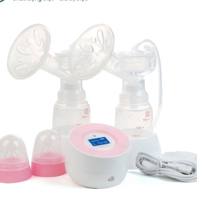 Máy hút sữa điện đôi Unimom Minuet màn hình LCD có pin sạc UM872019 ...