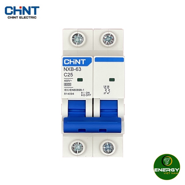 Áp tô mát 2P Chint AC - Aptomat CHINT NXB-63 2P Chint AC 6A, 10A, 16A, 20A, 25A, 32A, 40A, 50A ...