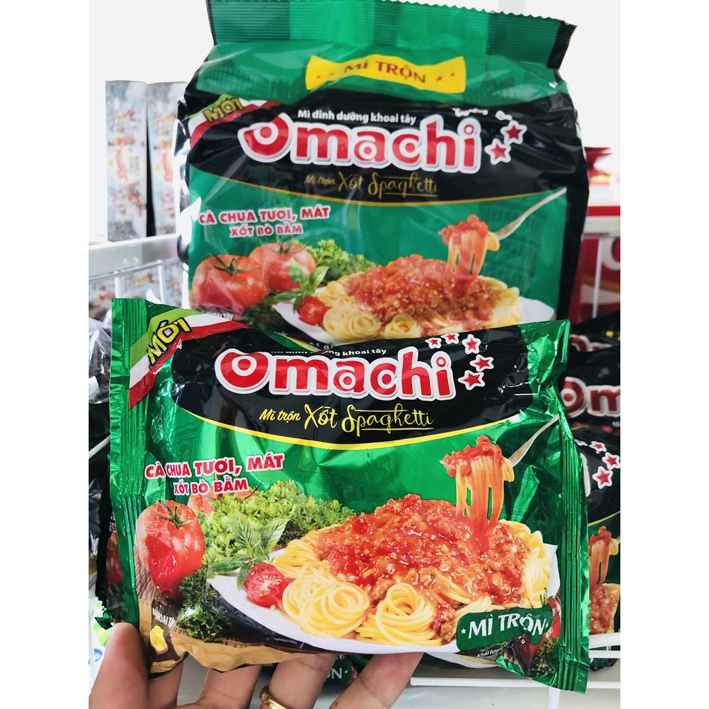 Mì trộn Omachi xốt Spaghetti gói 91g date luôn mới | Shopee Việt Nam