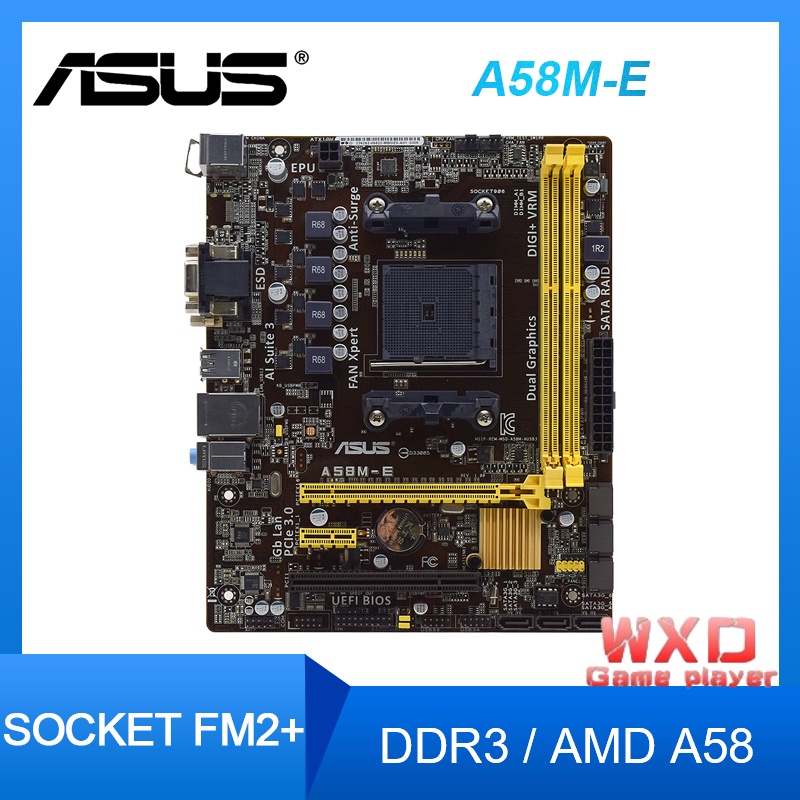 Fm2 + Bo mạch chủ ASUS A58M-E DDR3 Bo mạch chủ AMD A58 32GB PCI-E 3.0 ...