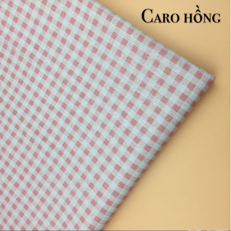 Khăn trải bàn kẻ caro vải bố canvas CHƯA MAY VIỀN, vải phông nền chụp ...