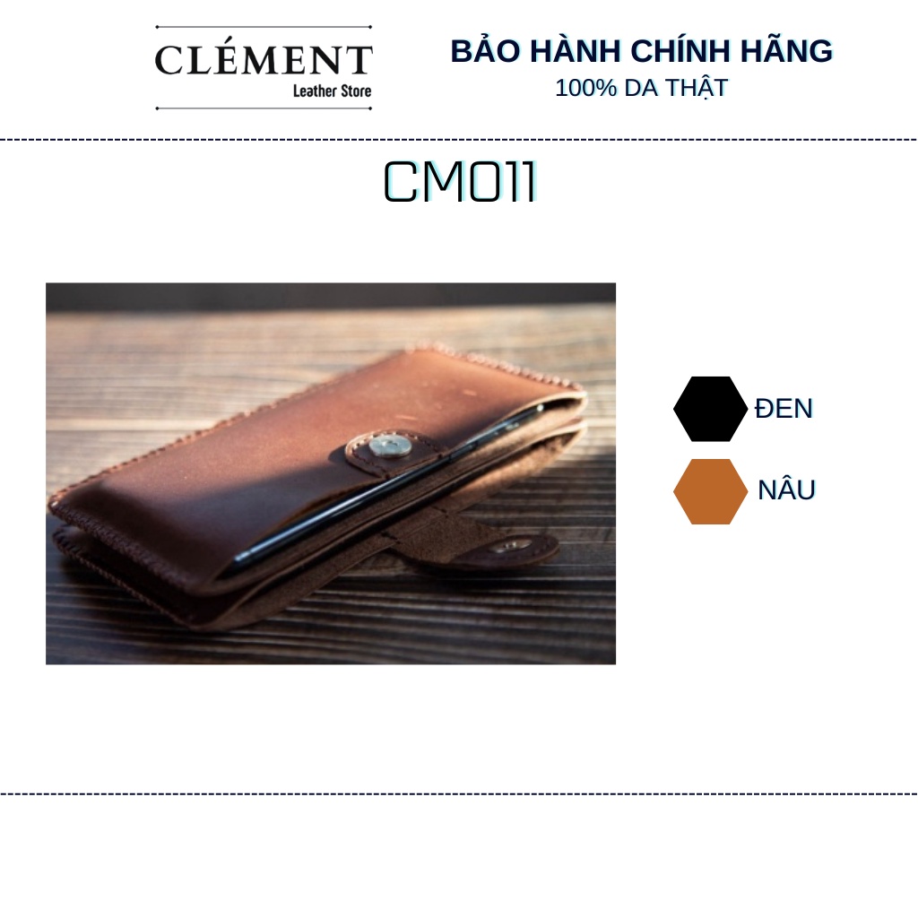[Da Thật] Ví nam đựng điện thoại Clément – CM011 – BH 12 tháng | Shopee ...