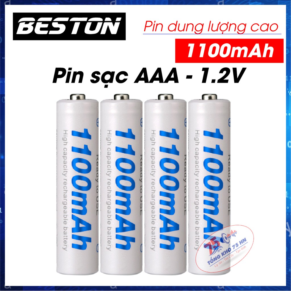 Pin BESTON 1100mAh Pin sạc AAA-1.2V BESTON cao cấp | Shopee Việt Nam