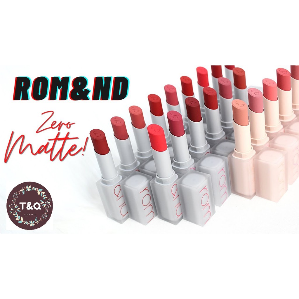 Son Romand New Zero Matte Lipstick - son thỏi Romand mới siêu hot ...