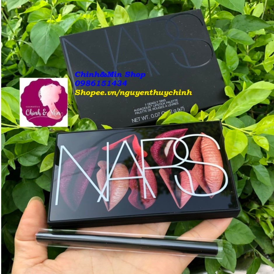 Bảng son Nars bản limited 2018 Nars 7 deadly sins audacious lipstick palette, chính hãng, full ...
