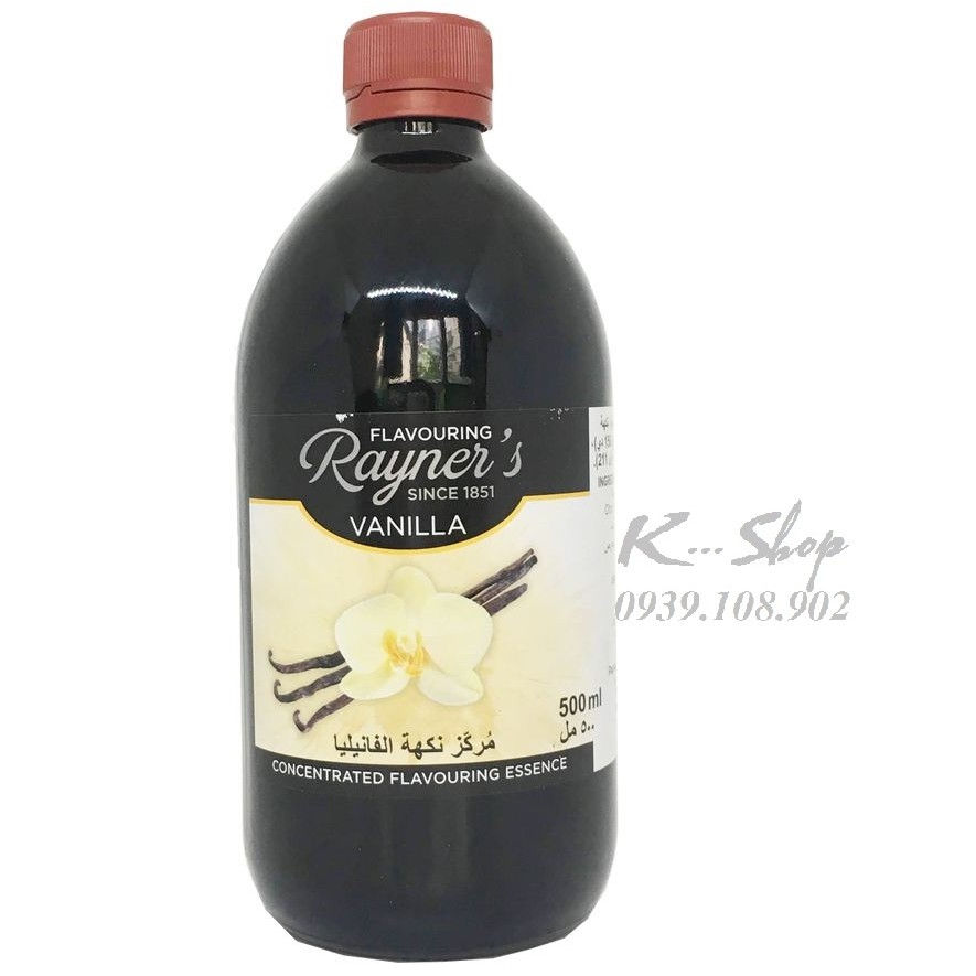 Hương vani Rayner's dạng nước 500 ml / vani Rayners / vanilla Rayner ...