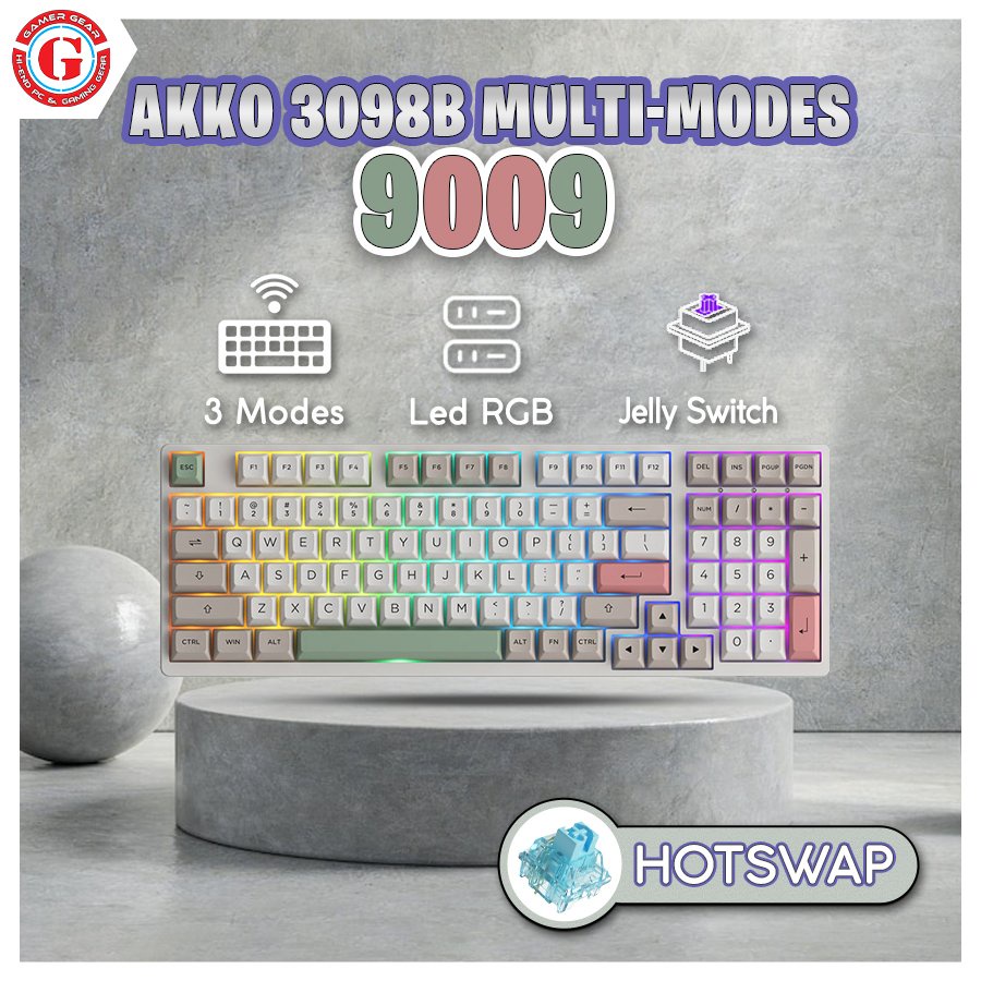 Bàn phím cơ AKKO 3098B Multi-modes 9009 | Shopee Việt Nam