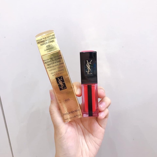 Son YSL Water Stain 609 Tester ( Sản Phẩm Chính Hãng ) | Shopee Việt Nam