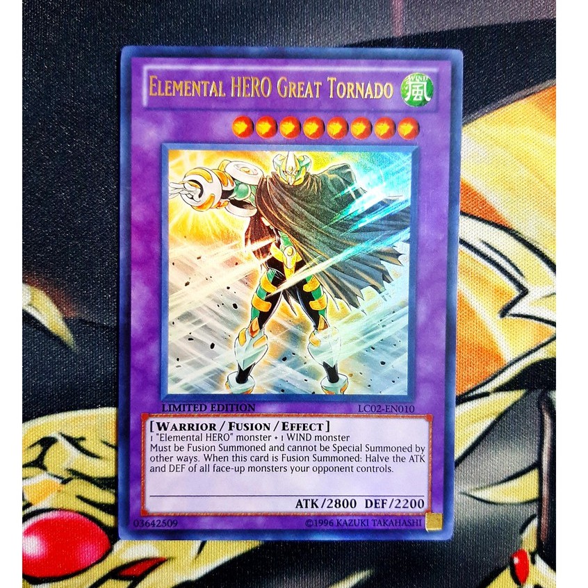 [ Đỗ Lạc Shop ] Thẻ Bài Yugioh Mint90 Monster -Elemental Hero Great Tornado - LC02-EN010 - Ultra ...