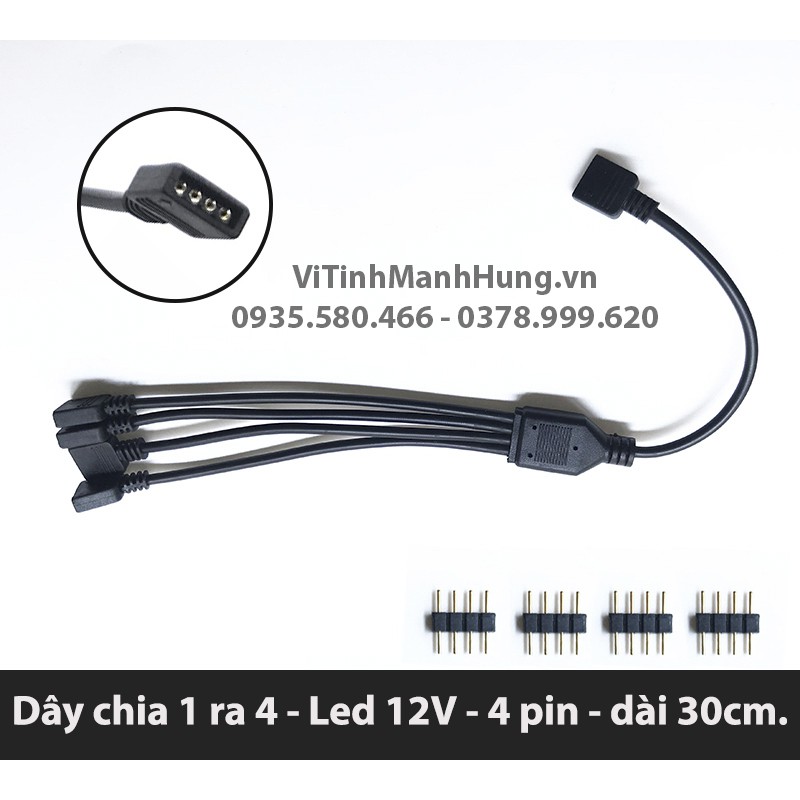 Dây chia 1 ra 4 Led 5V ARGB – 12V RGB Mainboard. | Shopee Việt Nam