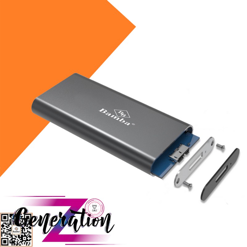 HỘP ĐỰNG Ổ CỨNG SSD M2(NGFF) RA USB 3.0 BAMBA B5 - BOX SSD M2(NGFF) RA ...