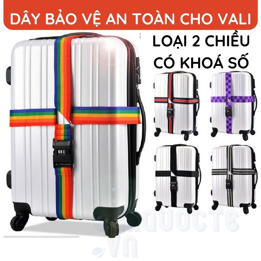 Dây Đai An Toàn Vali Du Lịch Vòng 2 Chiều Có Khóa Số | Shopee Việt Nam