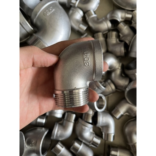 Co điếu inox 304 co ren trong ren ngoài 21 27 34 42 49 60 | Shopee Việt Nam