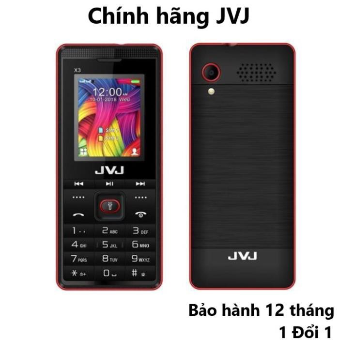 Điện Thọai di động X3 JVJ – 2500mAh | 2 sim 2 sóng | Full Hộp, TẶNG TAI ...