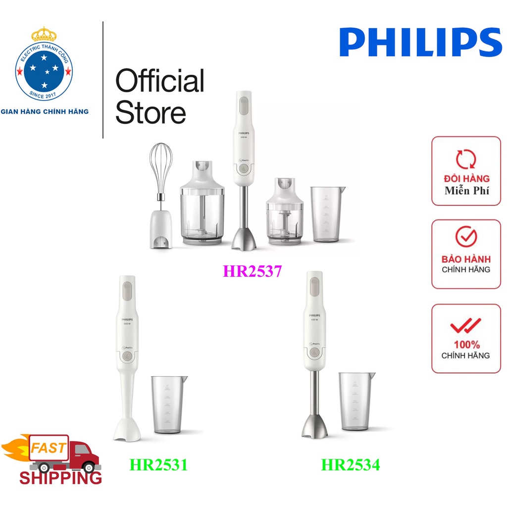 Máy xay cầm tay đa năng Philips HR2537 - model thay thế cho HR1604 ...