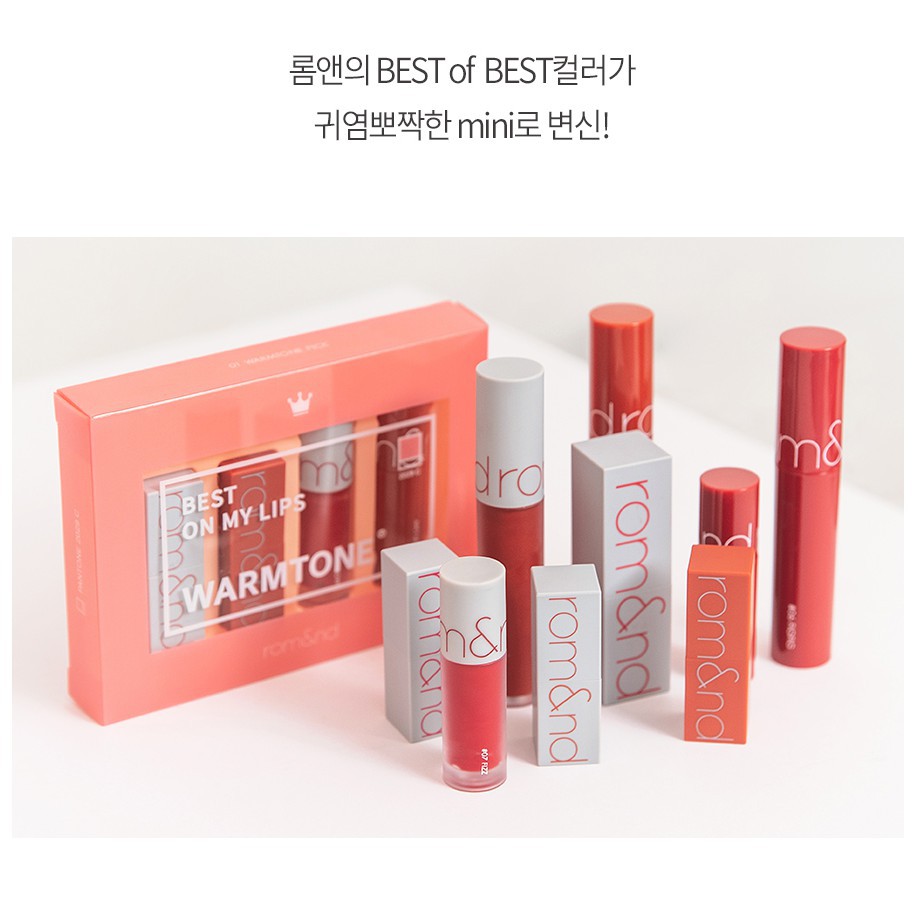 Set son Romand Limited Edition Best On My Lips Mini Lip Kit 4 cây ...