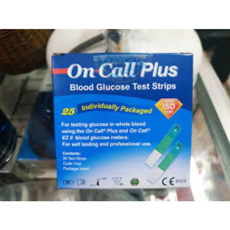 QUE TEST TIỂU ĐƯỜNG ONCALL PLUS (HỘP 25 QUE) | Shopee Việt Nam