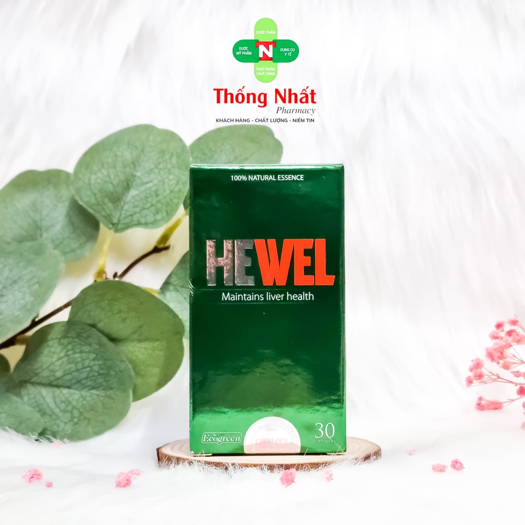 Viên uống bổ gan giải độc gan Hewel nguyên team tích điểm hộp 30 viên ...
