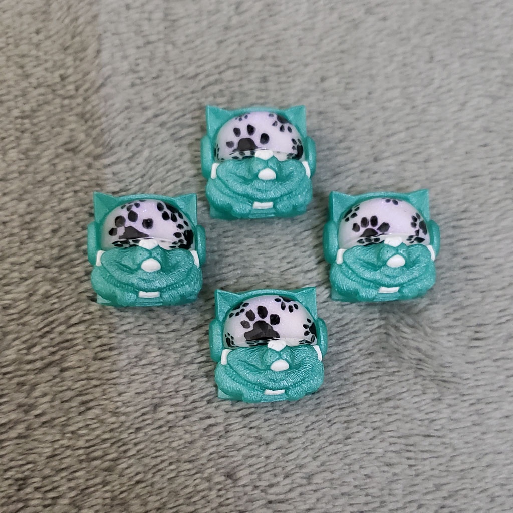 Nút bàn phím cơ artisan keycap sirius màu xanh hexagon | Shopee Việt Nam