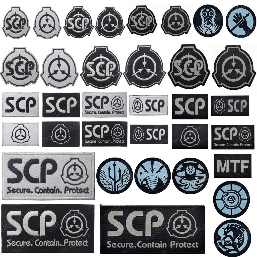 SCP Foundation Logo Thêu Miếng Dán Siêu Nhiên Tình Nhân Phản Quang Băng ...