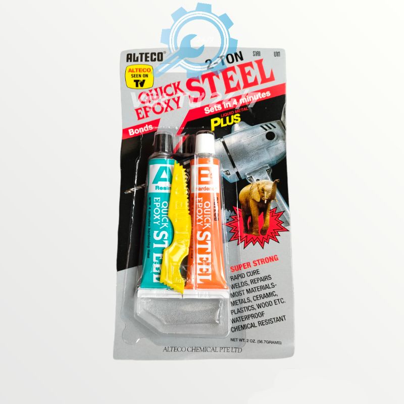 Keo AB Thái Lan Alteco Epoxy 2 thành phần dán sắt gỗ gốm sứ đa năng 56g ...