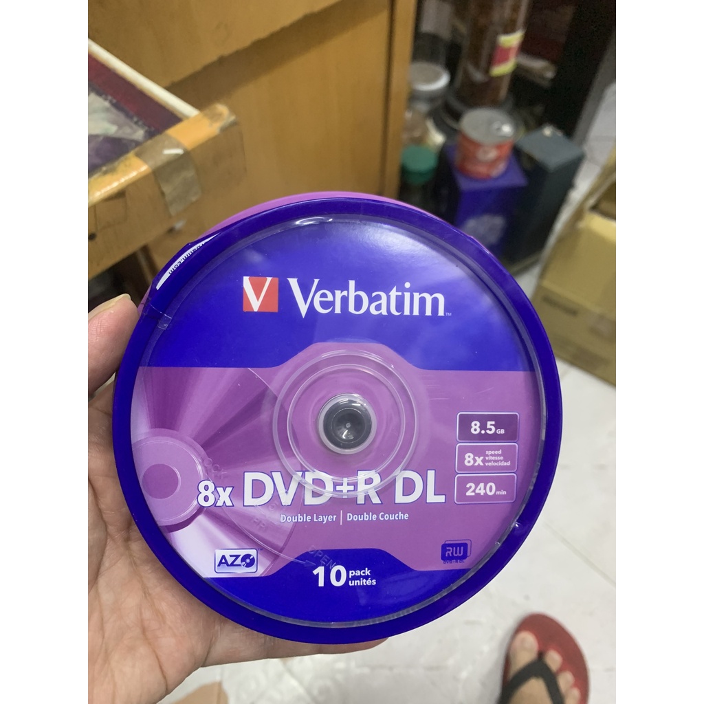Đĩa DVD+R DL Verbatim 2-8x 240min 8.5Gb Dual Layer | Shopee Việt Nam