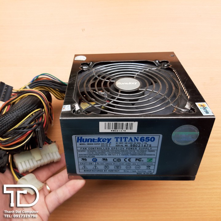 Nguồn máy tính Huntkey công suất thực 650w - Huntkey Titan 650 cũ ...