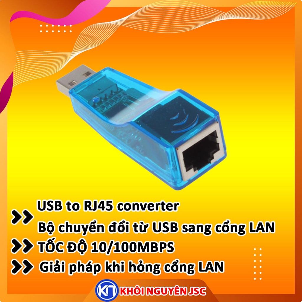 Bộ chuyển đổi từ USB sang cổng LAN - USB to RJ45 converter | Shopee ...