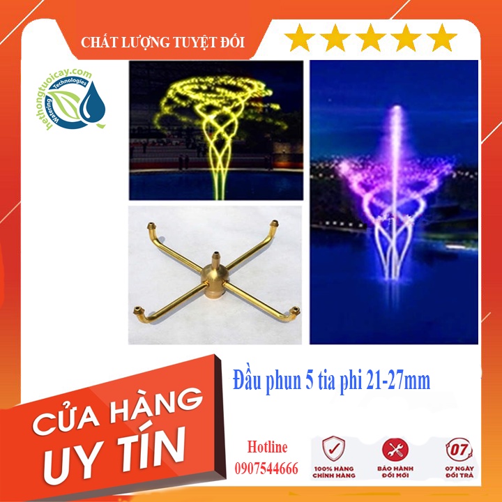ĐẦU PHUN 5 TIA PHI 27MM | Shopee Việt Nam