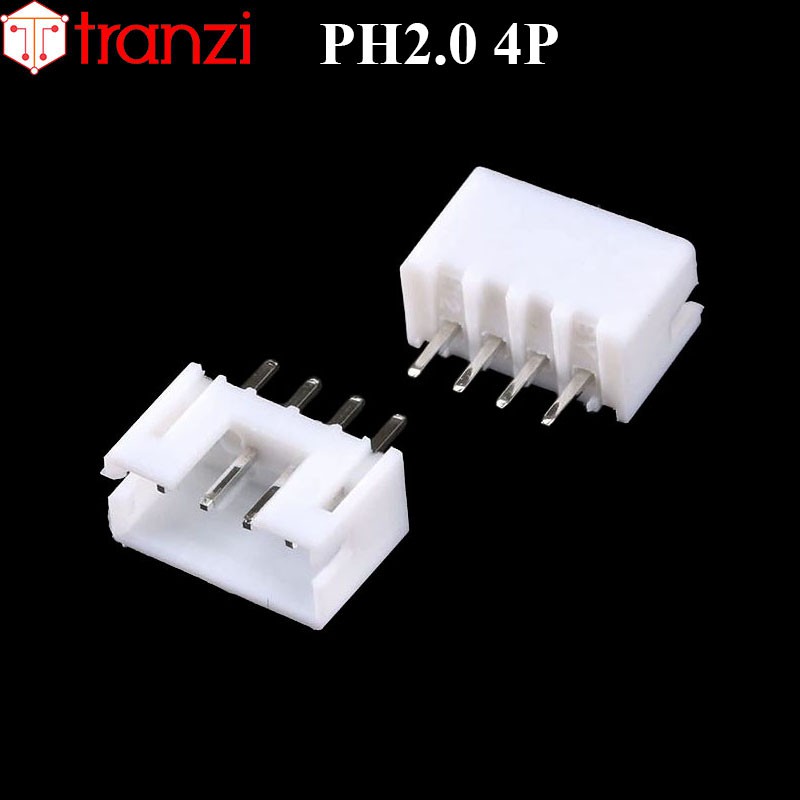 Giắc cắm header 2.0mm PH2.0 2P 3P 4P 5P 6P 7P 8P 9P 10P 11P 12P chân cắm thẳng trắng | Shopee ...