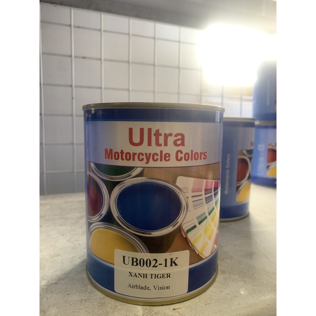 Sơn màu Ultra UB002-1K Xanh Tiger Aiblade, Vision ( Sơn ô tô và xe máy) | Shopee Việt Nam