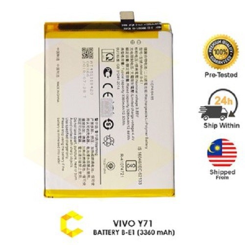 Pin điện thoại Vivo Y71 - B-E1 dung lượng 3360mAh BẢO HÀNH 3 THÁNG ...