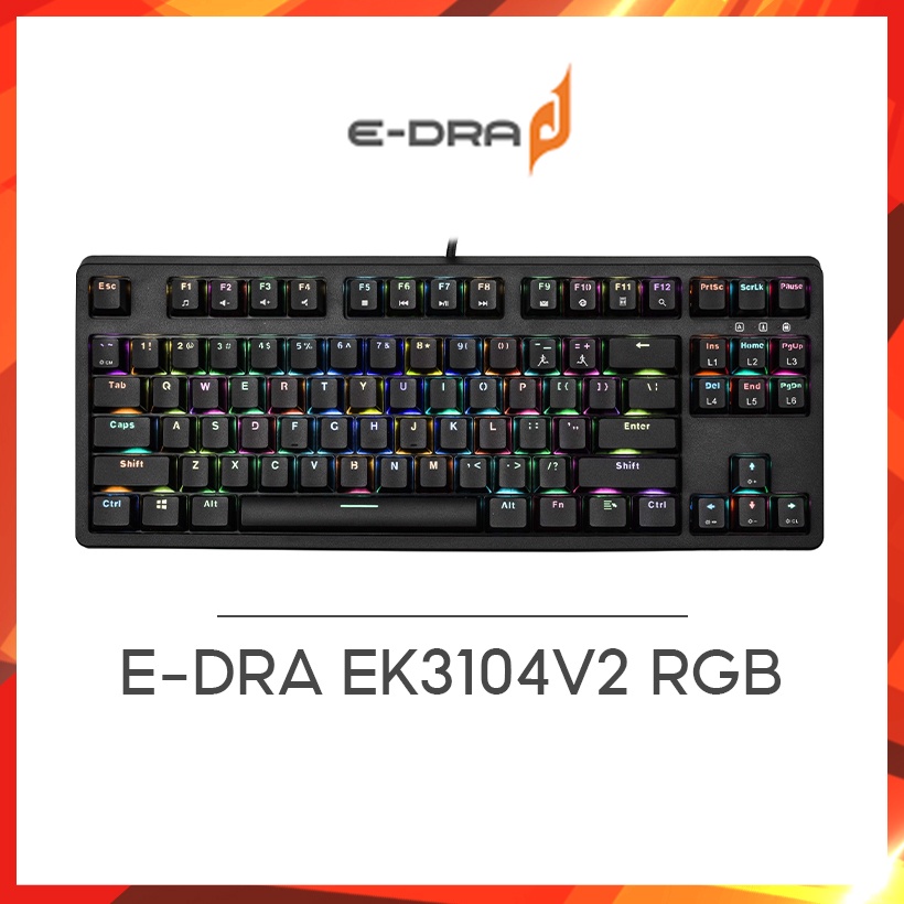 Bàn phím cơ E-DRA EK3104v2 RGB (Edra Switch, New 2022) | Shopee Việt Nam