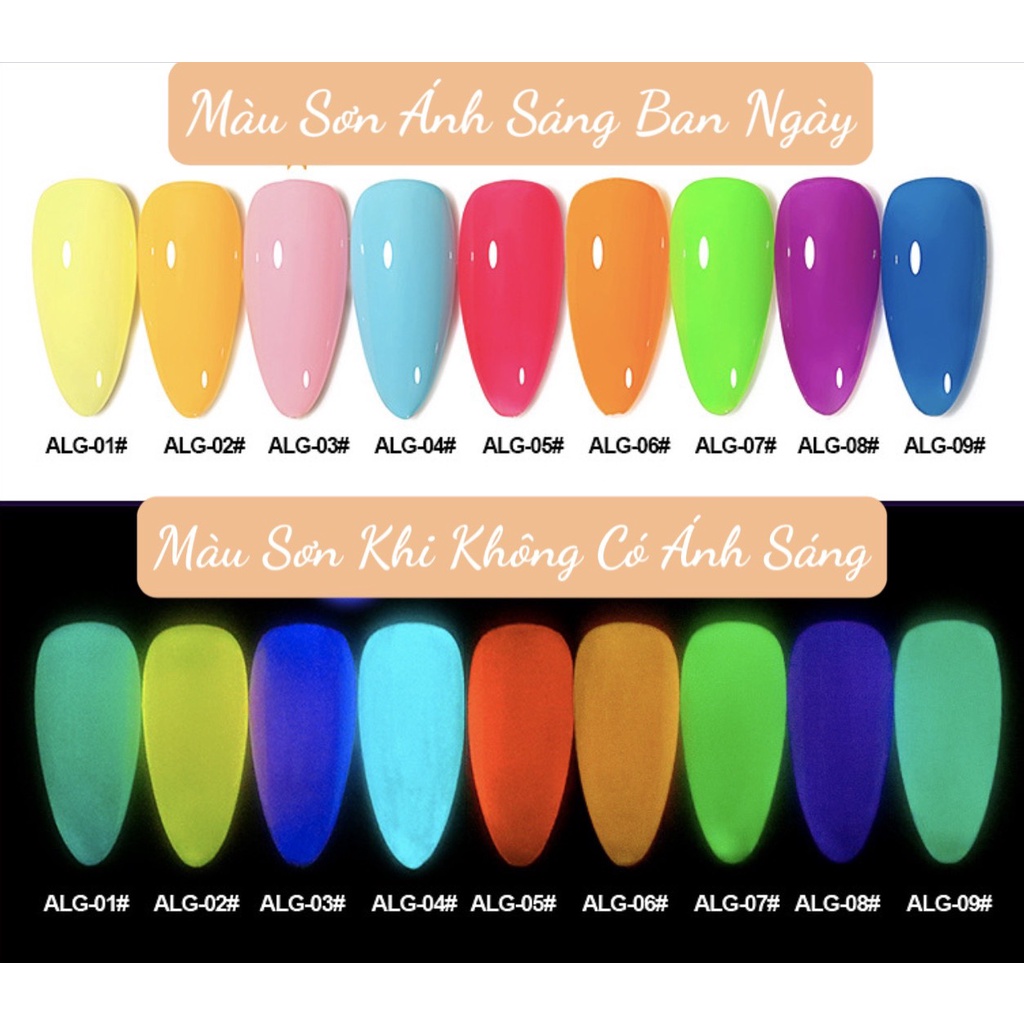 Sơn Gel Dạ Quang AS Mã ALG 15ml Chính Hãng | Shopee Việt Nam