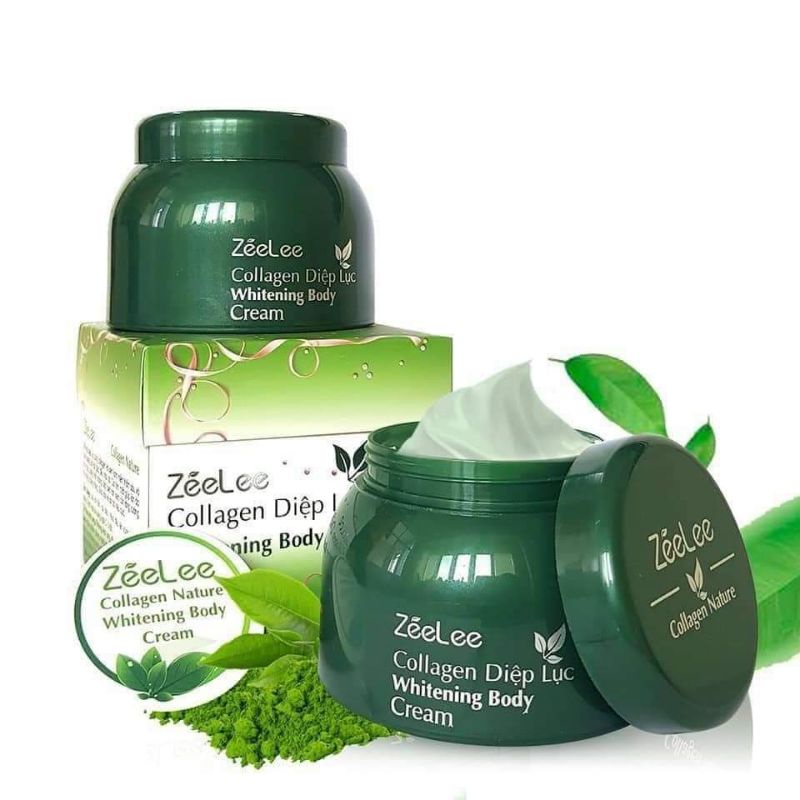 [ CHÍNH HÃNG ] KEM BODY ZEELEE COLLAGEN DIỆP LỤC 200G | Shopee Việt Nam