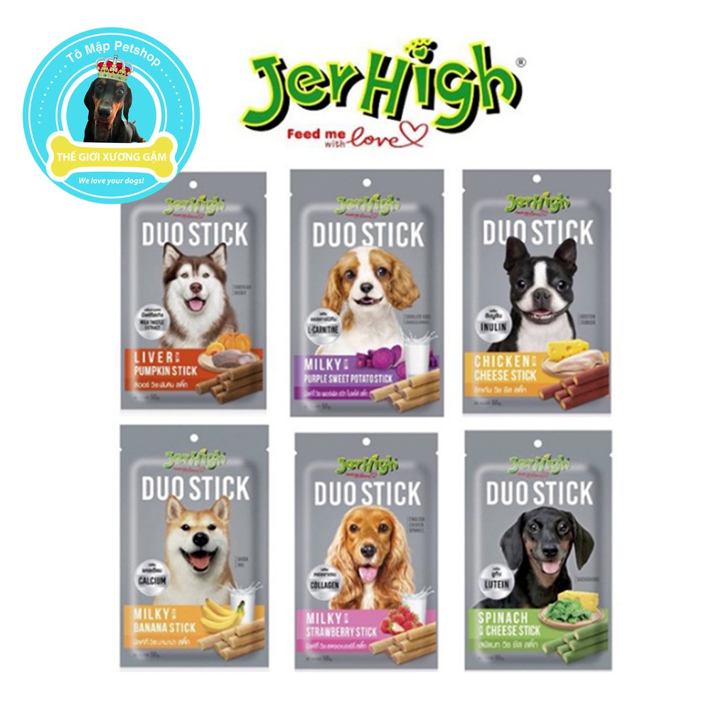 JERHIGH DUO SNACK THƯỞNG QUE NHỒI CHO CHÓ | Shopee Việt Nam