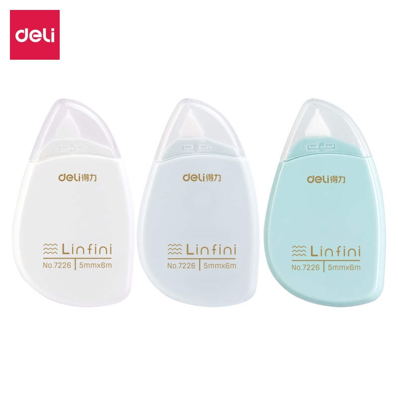 Bút xóa giấy Deli 7226 dòng Linfini 6mx5mm | Shopee Việt Nam